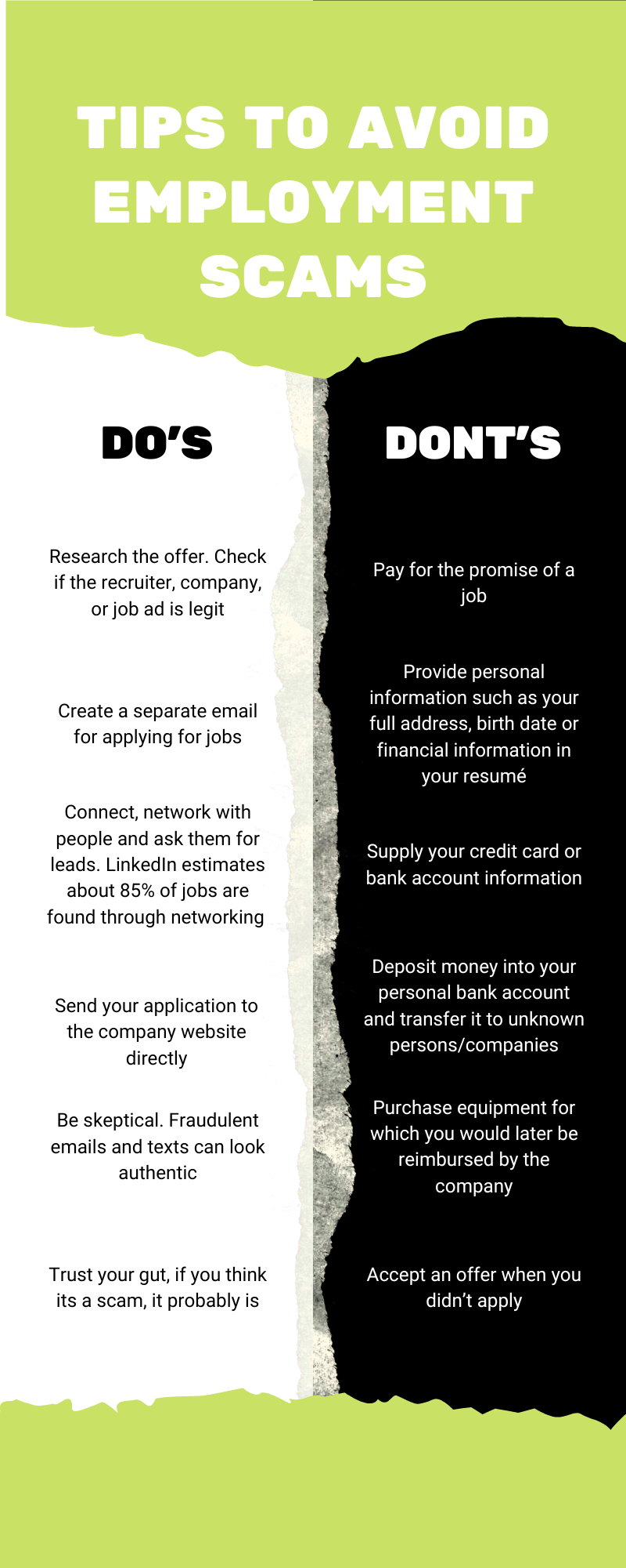 Centennial College - Academic and Employment Scams